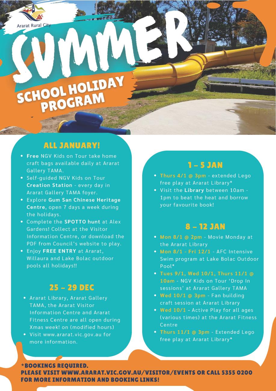 School Holiday Programs | Ararat